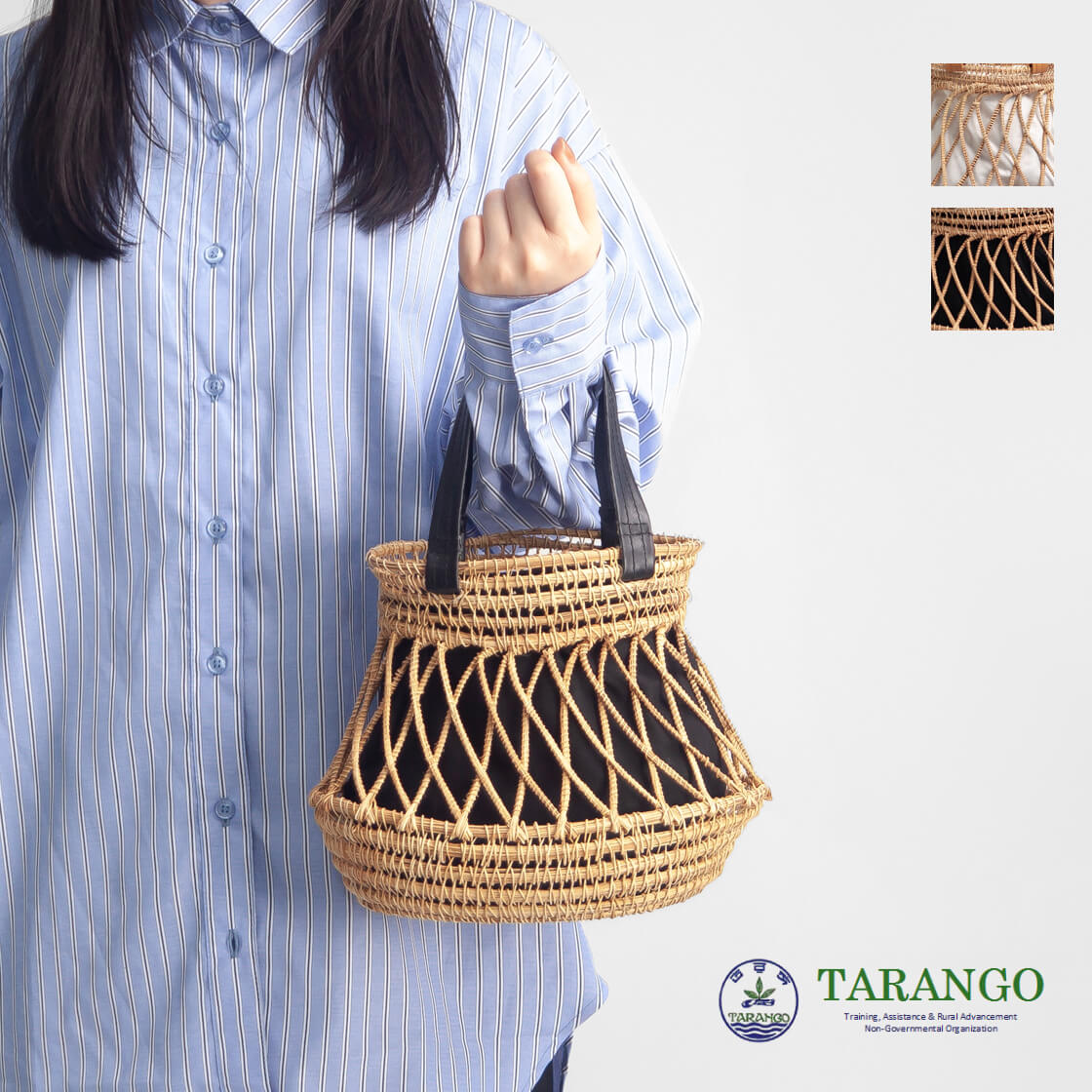 【楽天市場】TARANGO タランゴ パームファイバー 手編み ミニかごバッグ インナー付き レディース：MARC ARROWS楽天市場店