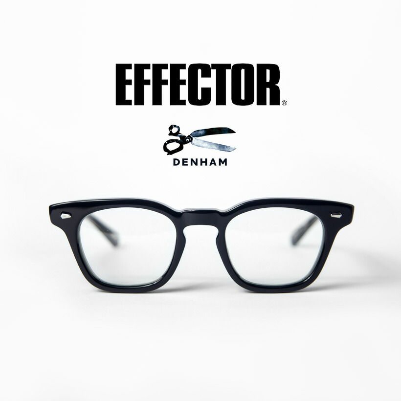 【楽天市場】EFFECTOR エフェクター DENHAM5 デンハム5 スクエア メガネ 伊達 度付き：MARC ARROWS楽天市場店