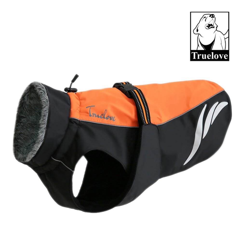 【楽天市場】犬服 アウトドアコート【オレンジ：S～L】Truelove 防寒着 ドッグウェア 簡単着脱 リフレクター：Marco-Line