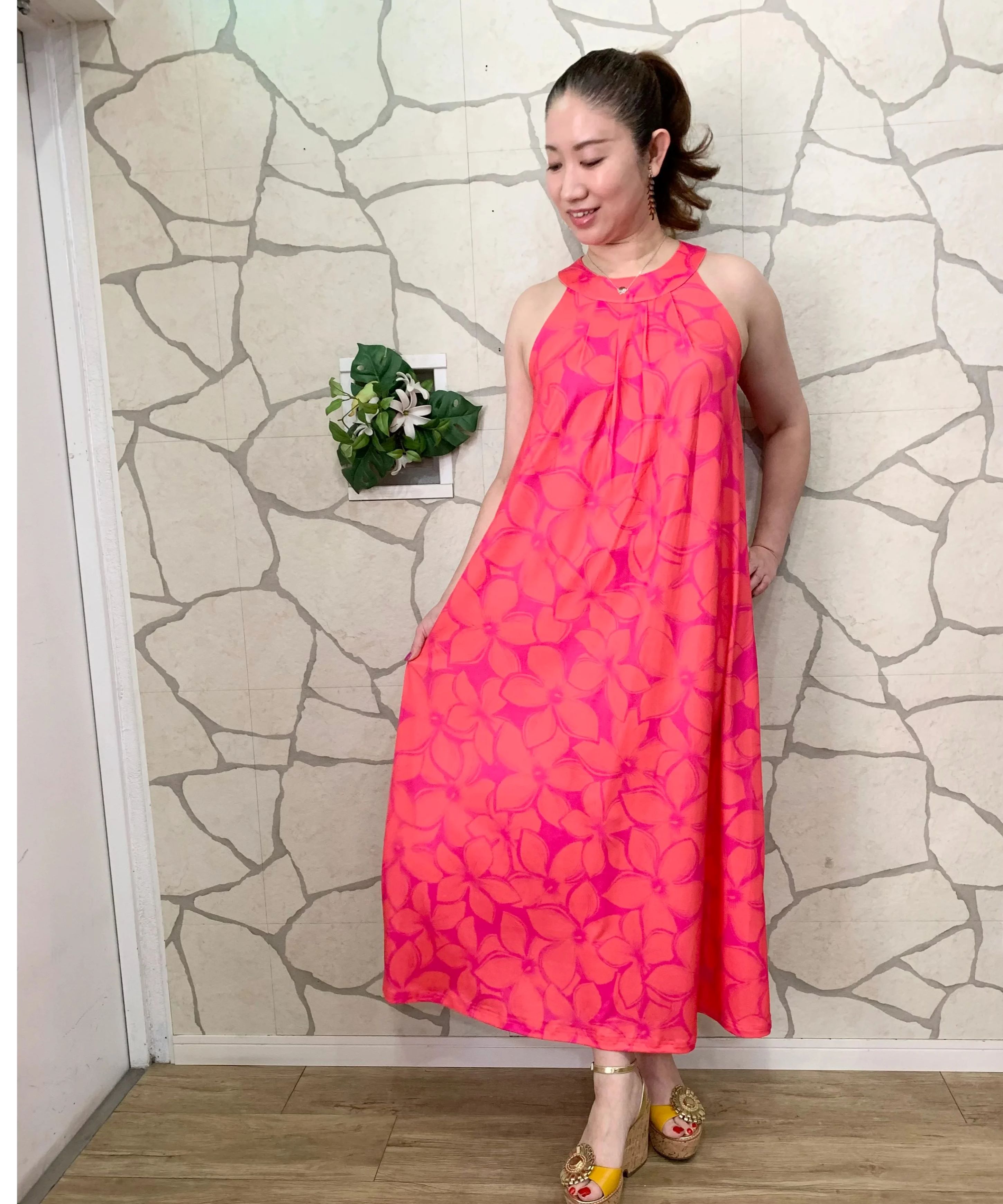 【楽天市場】ハワイアン PUA PO-AI DRESS 2 ワンピース BUTTON ボタン式：Mariees