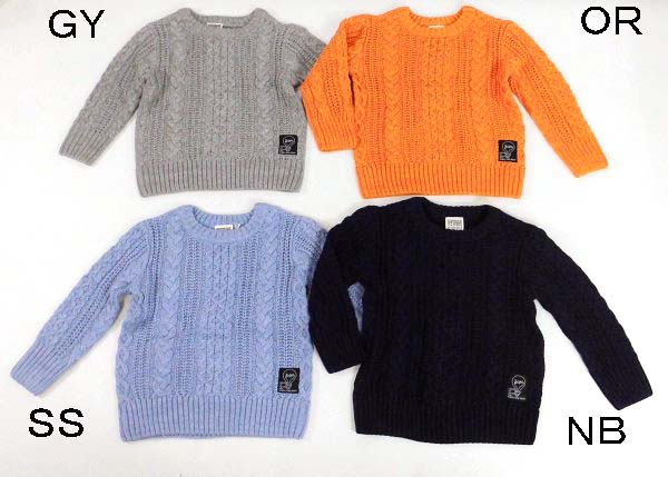 【楽天市場】☆50％OFF☆F.O.KIDS 洗濯機で洗えるケーブル編みウォッシャブルニット R513019_冬：赤ちゃんとママの店マリモ