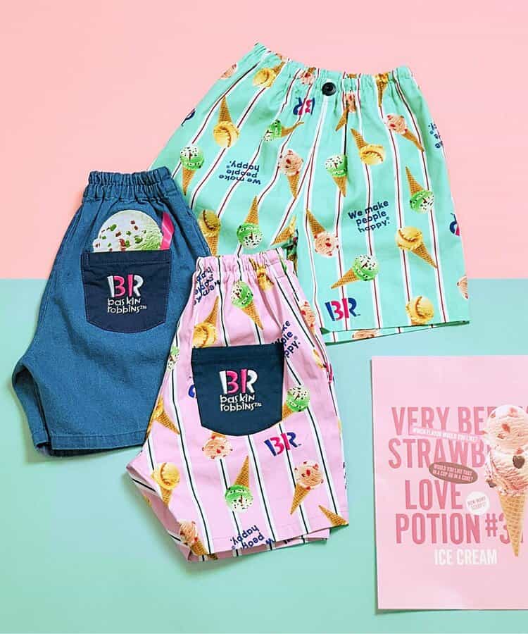 【楽天市場】apres les coursサーティワン デニム・ストライプハーフパンツ 4分丈 V323975_25夏 アプレレクール ...