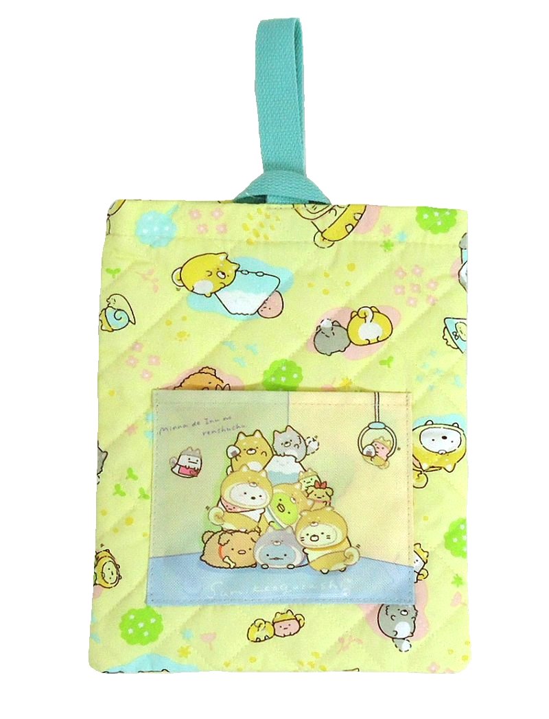 【楽天市場】メール便で送料無料・キルトシューズバッグ【すみっコぐらし】N-23003 B(クリーム)アイプランニング(23)：赤ちゃんとママの店マリモ