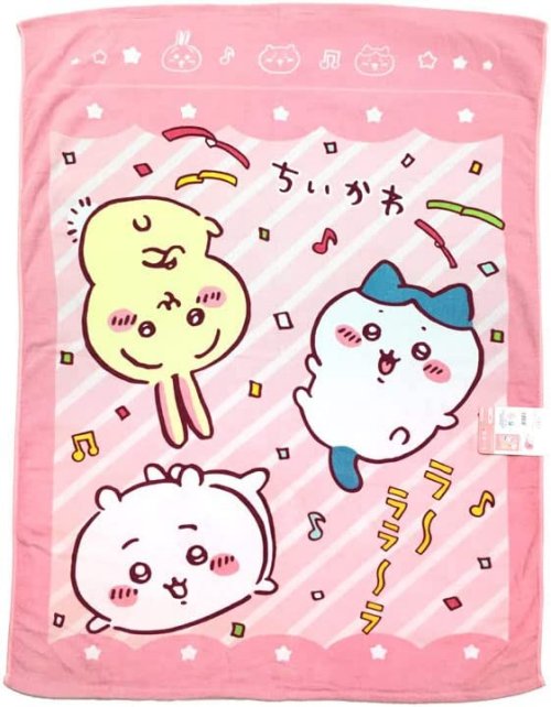 【楽天市場】丸眞・お昼寝ケット(タオルケット)【ちいかわ】ハッピーな毎日(23)：赤ちゃんとママの店マリモ