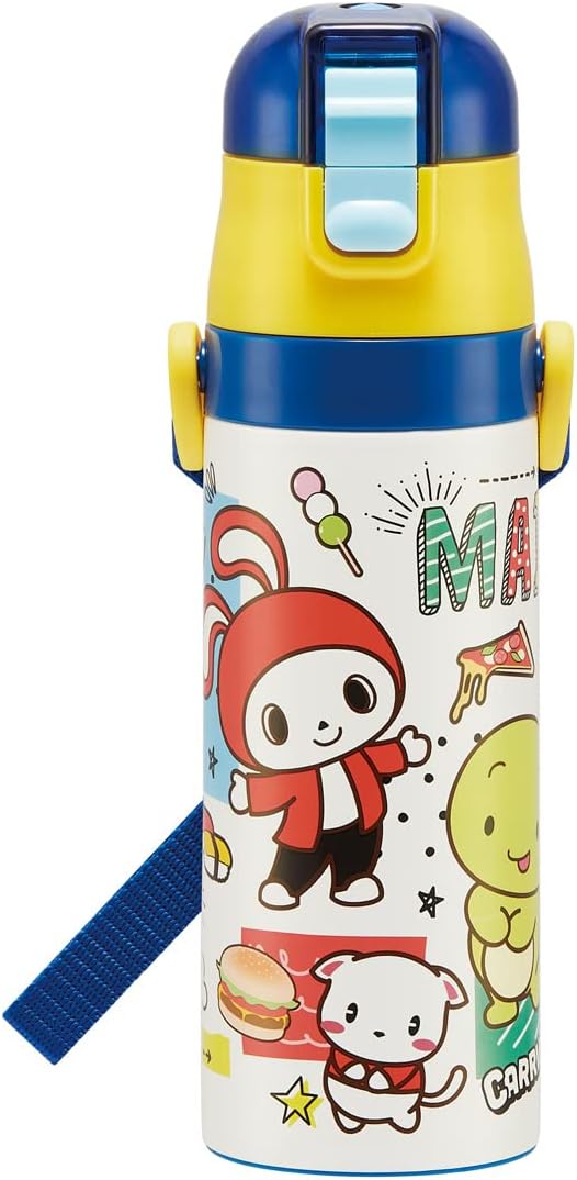 【楽天市場】関東～関西送料無料 スケーター・ロック付ワンプッシュダイレクトステンレスボトル【まいぜんシスターズ】SDC4(470ml ...