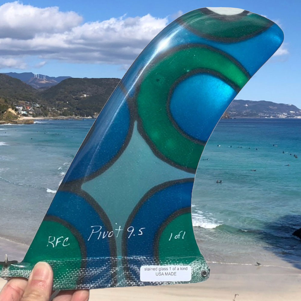 【楽天市場】【25日は全商品ポイント2倍】 ロングボードフィン RAINBOW FIN PIVOT 9.5 レインボーフィン ステンドグラス ...