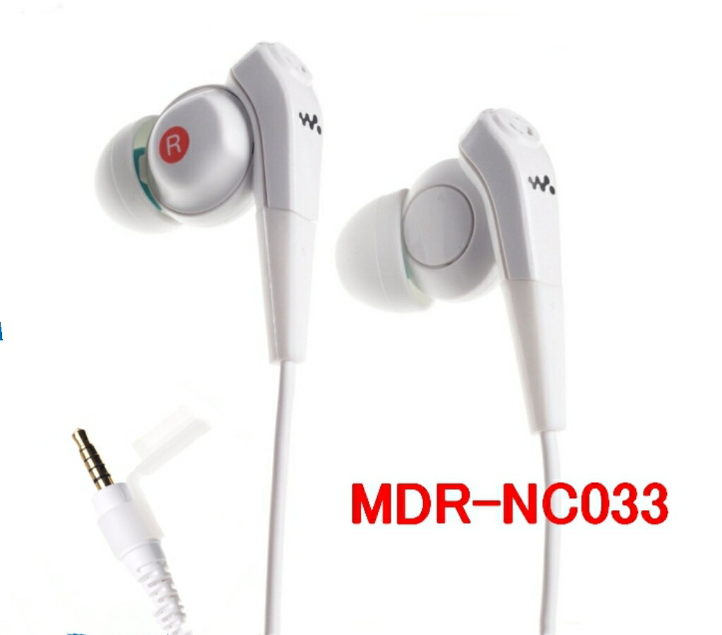 【楽天市場】【SONYウォークマン純正付属】 ヘットフォン MDR-NC033 ノイズキャンセリング機能搭載 /バルク新品純正付属品イヤホン ...