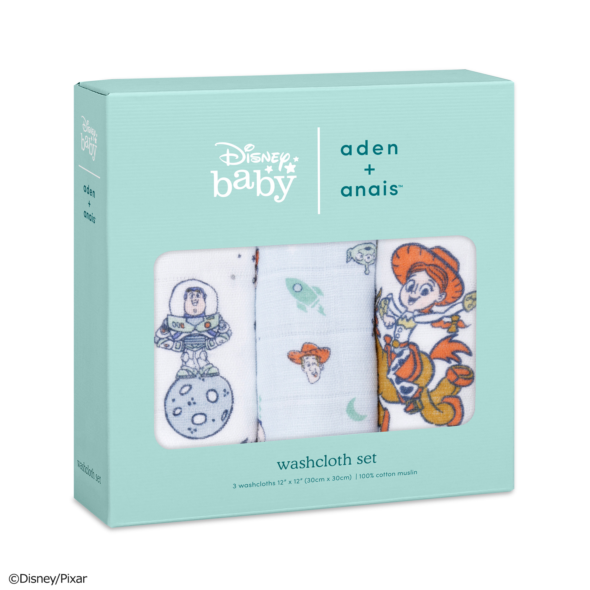 【楽天市場】【aden + anais】toy story 3-pack classic washcloths（箱パッケージ\ウォッシュクロス ...