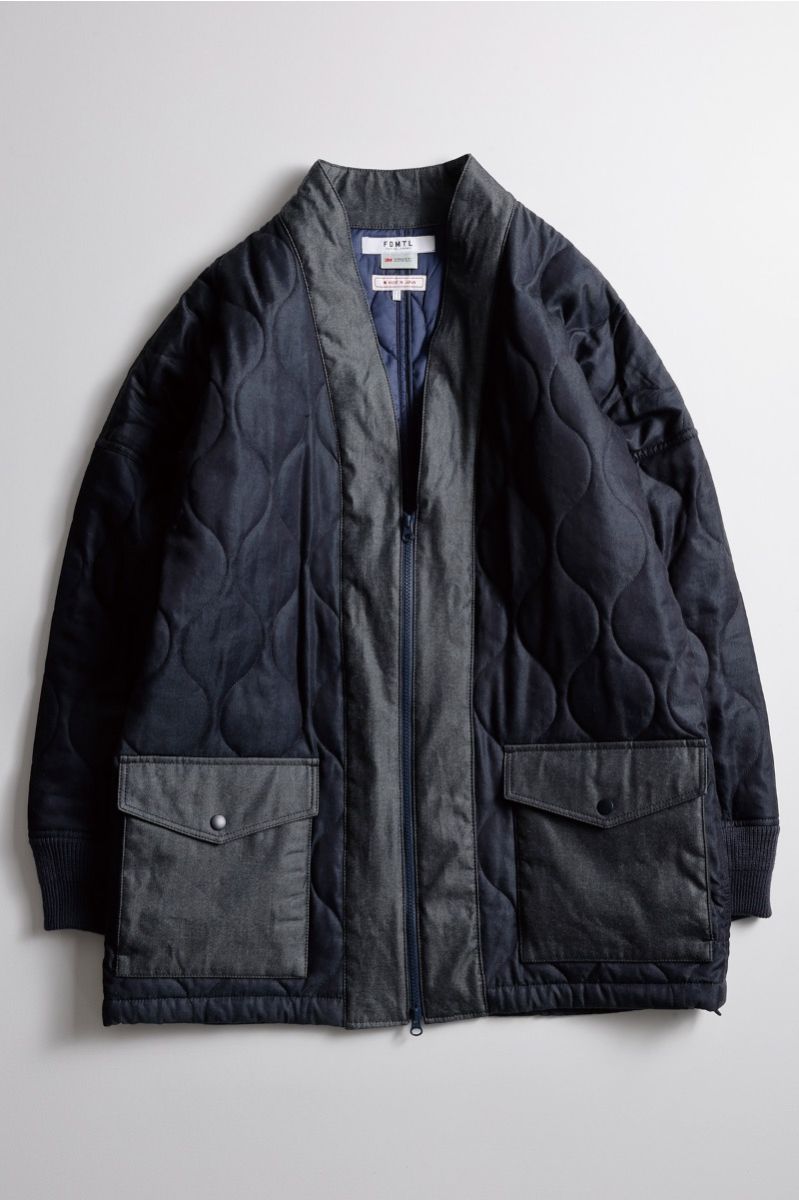 【楽天市場】【1/14再値下げ ウィンターセール 40%off】FDMTL QUILTED HAORI JACKET INDIGO ...