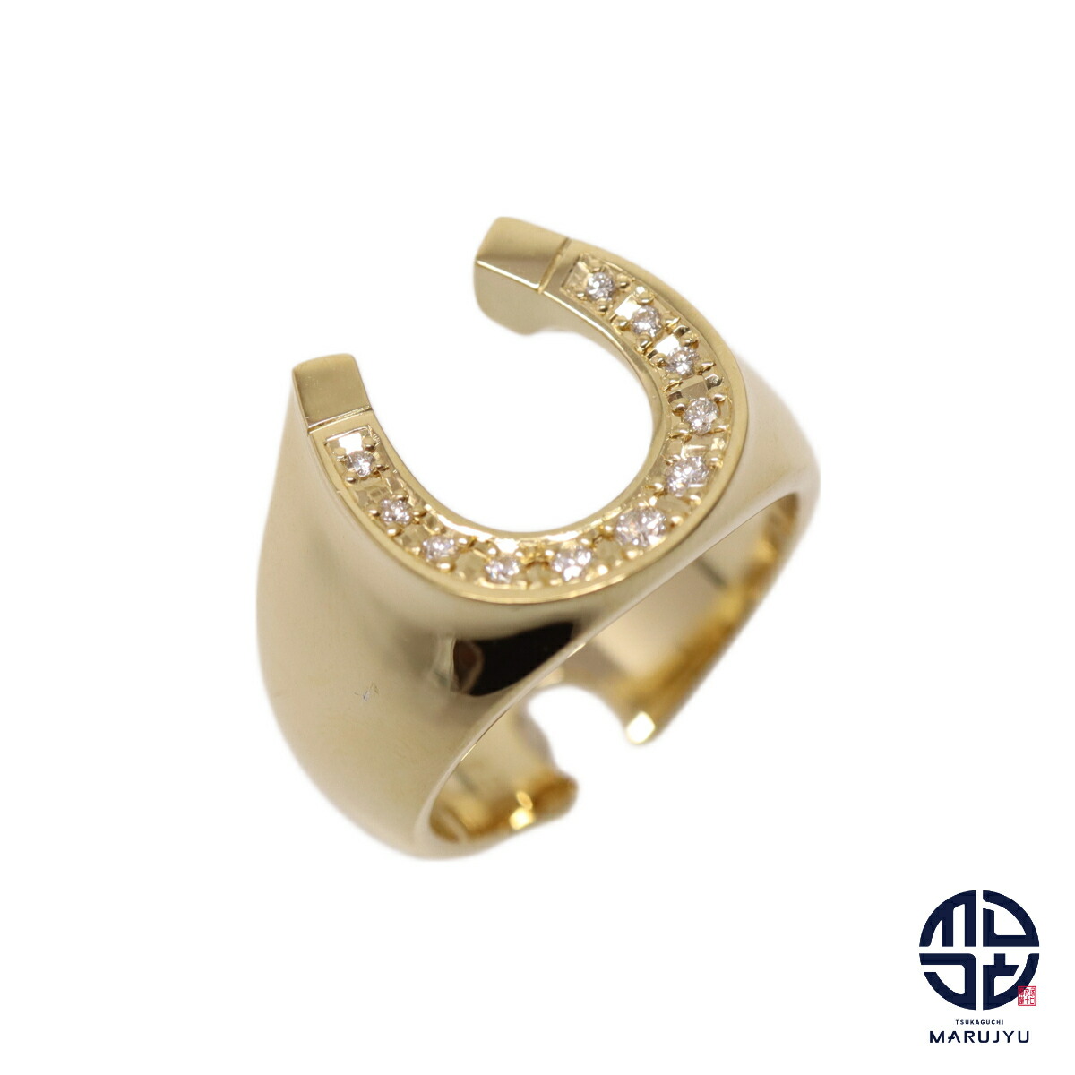 【楽天市場】SJX エスジェーエックス 750 18金イエローゴールド K18 ホースシュー 馬蹄 幸運 お守り 幸せ ダイヤ0.13ct リング 指輪 約17号 ジュエリー アクセサリー ...