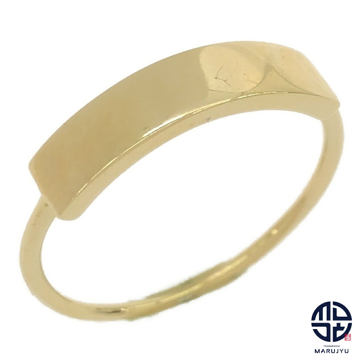【楽天市場】ete エテ K10YG 10金イエローゴールド デザイン リング 指輪 シンプル 地金 ジュエリー アクセサリー ブランド 約9号 ※ポスト投稿でのご発送になります。【中古 ...