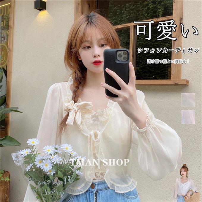 【楽天市場】シフォンカーディガン レディース 長袖ガウン 薄手シャツ きれいめ 羽織り アウター ビーチ サマー UV対策 紫外線対策 可愛い 上品 日常 カジュアル 通勤：maruk shop