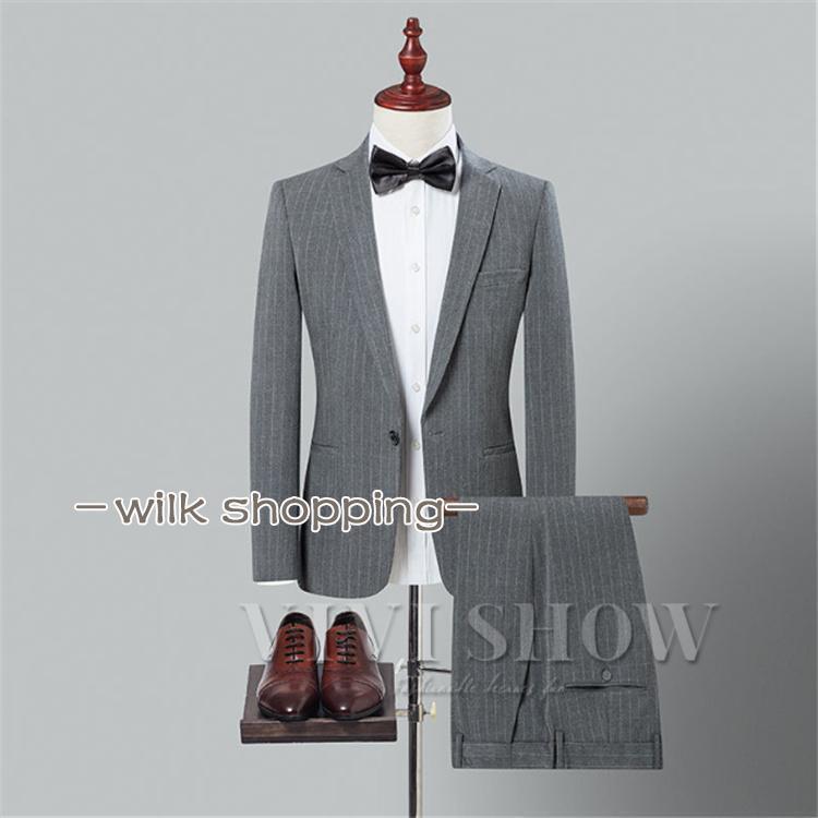 【楽天市場】スリム メンズスーツ ストレッチ ビジネススーツ 紳士服 スーツ シングルスーツ 2点セット無地 オールシーズン 通年：maruk shop