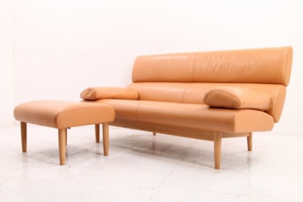 【楽天市場】CONDE HOUSE「ECLIPSE」42万 蛯名紀之 本革 ソファ ロー ラブ 2人掛け LDモデル オットマン エクリプス カンディハウス デザイナーズソファ【中古家具/中古 ...