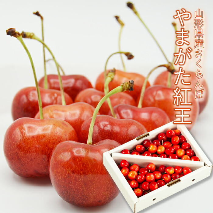 【楽天市場】さくらんぼ やまがた紅王 ( べにおう ) 約700g [ 秀 / 2Lサイズ / バラ詰 ] 山形県産 [Y3]：まるっと青果