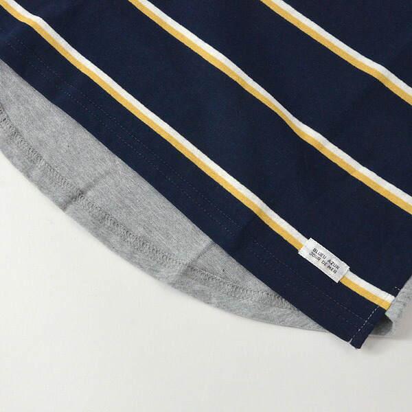 【楽天市場】【35％OFF】【ﾒｰﾙ便可】ブルーアズール C21003-01-11M13 ワイドボーダー長袖Tシャツ キッズ ベビー トップス ...