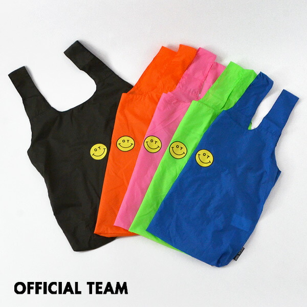 【楽天市場】【50％OFF】【ﾒｰﾙ便可】オフィシャルチーム 1121471-Fmm SMILEY ECO BAG/スマイリーエコバッグ ...