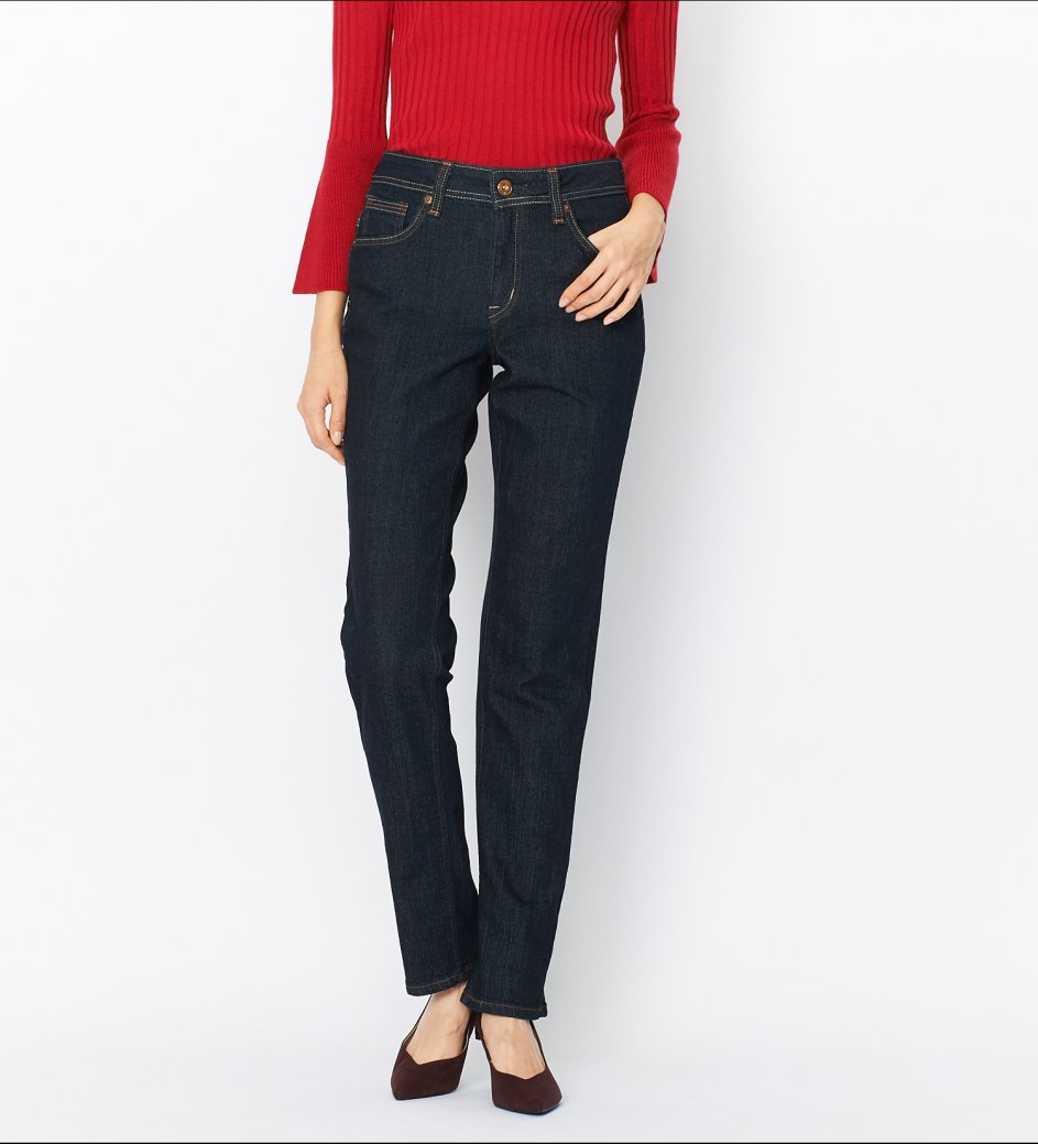 【楽天市場】Miss EDWIN INTERNATIONAL BASIC 股上深め ゆったりストレート ME403-100 スソ上げ無料/股上深めジーンズ/ハイウエスト/ミス・エドウィン ...