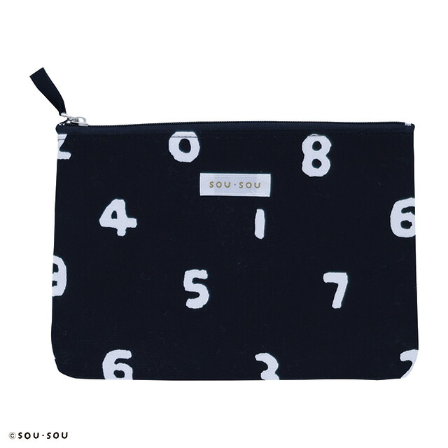 【楽天市場】SOU・SOU SO-SU-U 濡羽色 フラットポーチ（S）：丸眞online shop楽天市場店