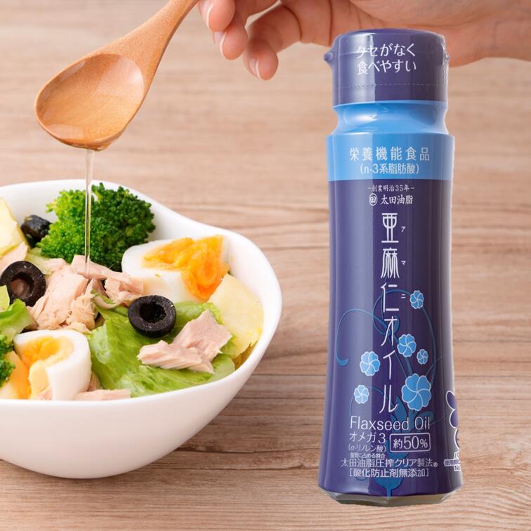 【楽天市場】太田油脂 亜麻仁オイル100gフレッシュボトル アマニ アマニ油 国内製造 亜麻仁油 栄養機能食品 圧搾製法 無添加 オメガ3 ...