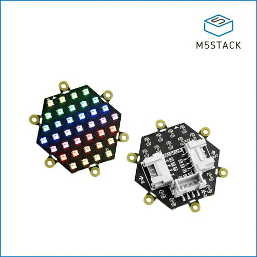 【楽天市場】M5Stack NeoHEX M5Stack用RGB LEDボード 【M5STACK-A045-B】[エムファイブスタック マイコン IoT モジュール 電子工作 自由工作 夏休み ...