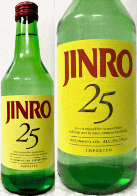 【楽天市場】[楽天最安値に挑戦中！！] 韓国焼酎 JINRO 眞露 25度 375ml：ECHIGOYA