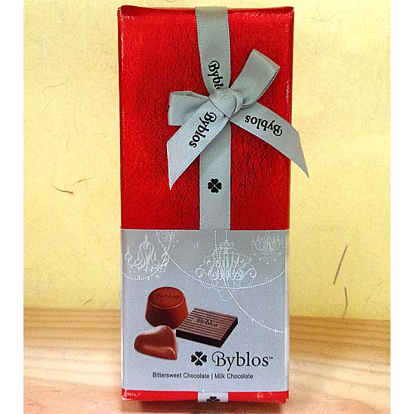 【楽天市場】2017年 バレンタイン チョコレート レッド 3粒入り ラッピング付 Byblos Chocolate 義理チョコ 友チョコ 逆 ...