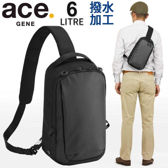 【楽天市場】エースジーン ボディバッグ ace. GENE ラグレンティスクロス RUGGRENTICE CROSS 6リットル 撥水 メンズ ...