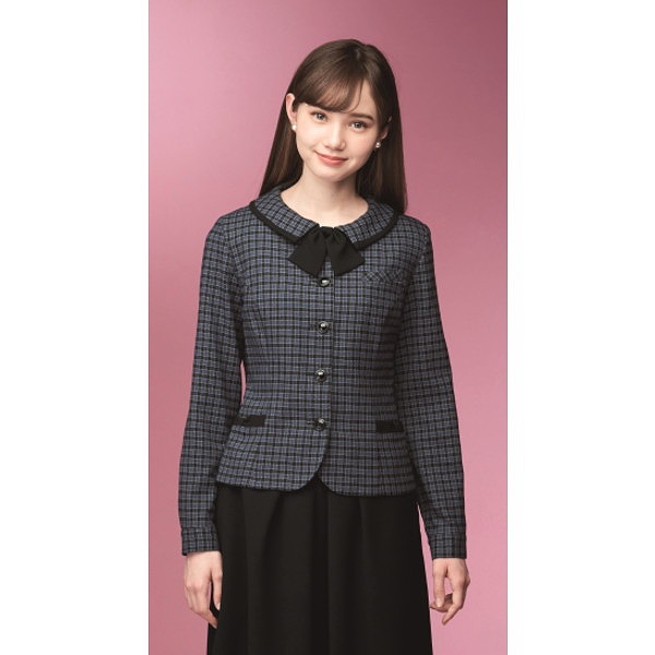 【楽天市場】事務服 21010 長袖 オーバーブラウス リボン付 en joie 株式会社ジョア アンジョア：白衣 事務服 マルゼンユニフォーム