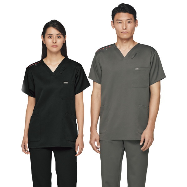 【楽天市場】7091SC スクラブ 男女兼用 白衣 FOLK フォーク 医療白衣 看護白衣 病院白衣 国境なき医師団：白衣 事務服 マルゼンユニフォーム