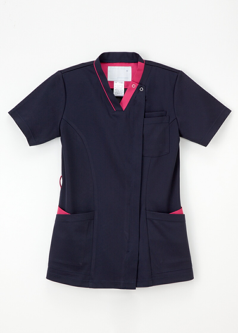 【楽天市場】RF-5122 女子スクラブ チュニック 半袖 ナガイレーベン 医療 Naway ナウェイ 医療白衣 看護白衣 ナガイ ...