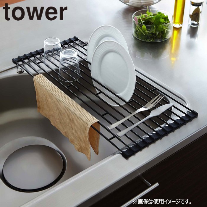 【楽天市場】INAX LIXIL リクシル 【SL-KG-YJ-0110】 折り畳み水切りラック タワー L／ブラック [7836]／キッチン用品 [YJ-0110]：DOOON ショップ