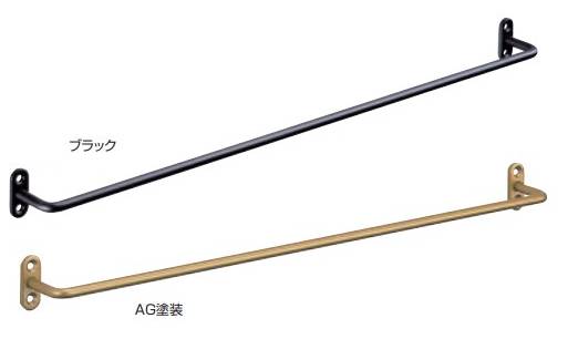【楽天市場】シロクマ 【NH-6】 一文字掛棒 400mm ブラック：DOOON ショップ