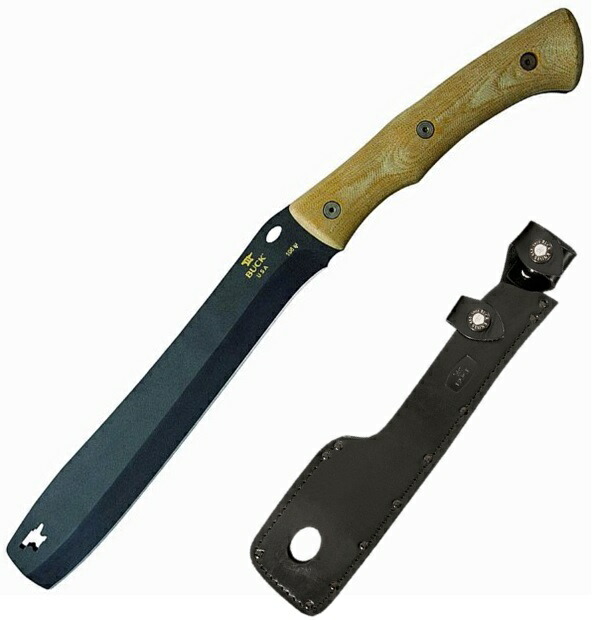 【楽天市場】BUCK（バック）108BRS1Compadre Froeコンパードレ フローシースナイフアウトドア キャンプ鉈 なた ナタ革 ...