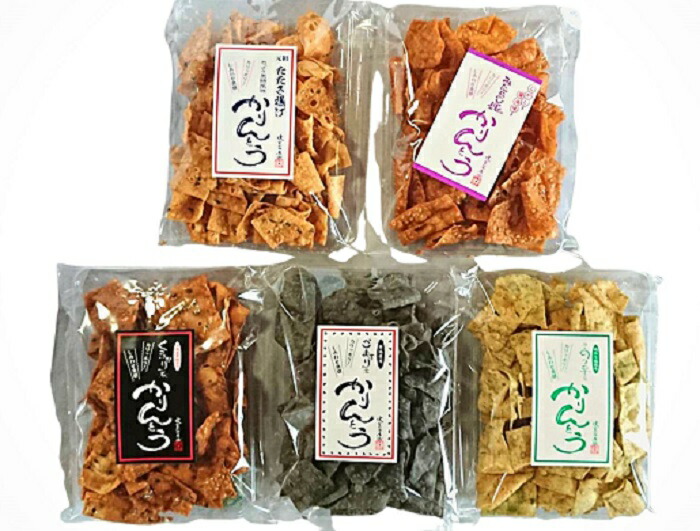 【楽天市場】【送料無料】稲庭うどん 職人手作りかりんとう 5種 から選べる10袋セット：増田物産プランニング