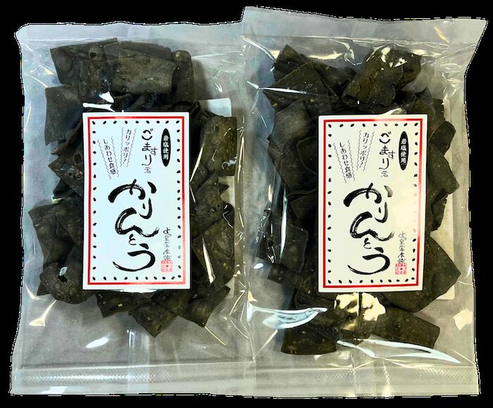 【楽天市場】【送料無料】【メール便でお届けします】稲庭うどん職人がつくるかりんとう ごますり君 62g×2袋セット：増田物産プランニング