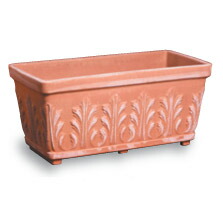 【楽天市場】【イタリア製 デザインプランター】葉模様リーフプランター60 PSE460 セラルンガ：マスキ