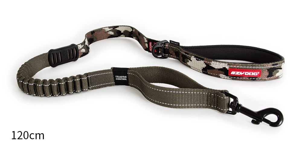 【楽天市場】EZYDOG イージードッグ ゼロショック120cm リード 小型犬?大型犬用 お散歩 リード グリーンカモ：Mathy Mathy