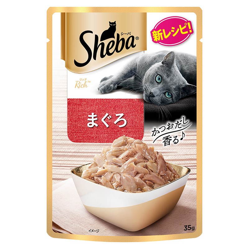 【楽天市場】マースジャパン Sheba シーバ リッチ まぐろ 35g キャットフード ウェットフード：Mathy Mathy