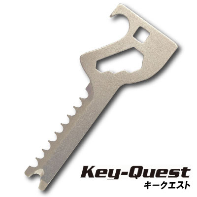 【楽天市場】【10/10限定2人に1人最大100%P】Key-Quest キークエスト 日本製 6つの機能 6in1 多機能 鍵型便利ツール ...