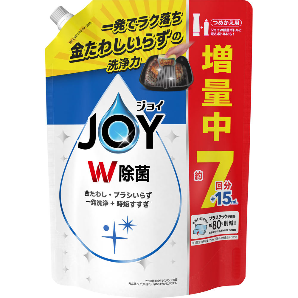 【楽天市場】P＆Gジャパン ジョイ W除菌 食器用洗剤 詰め替え 超特大 増量 945ml：マツモトキヨシ楽天市場店