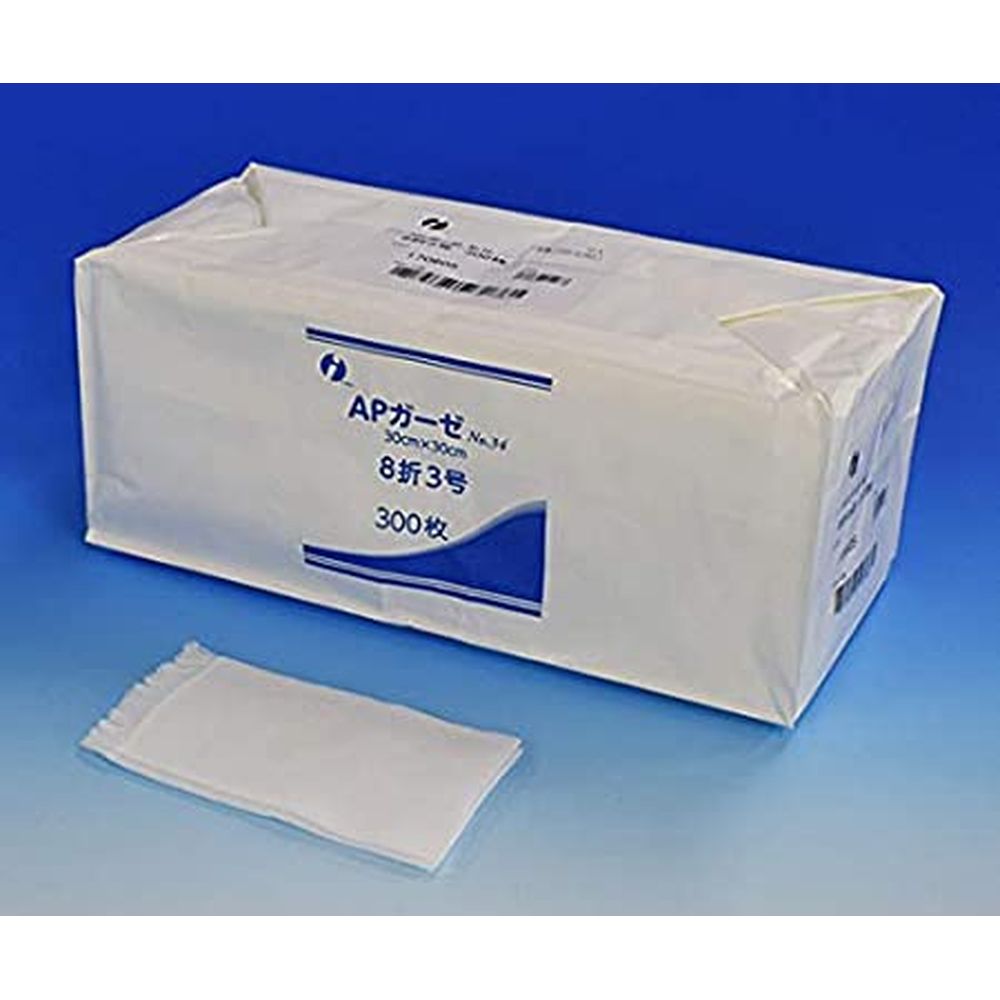 【楽天市場】APガーゼNo.34 8折3号 002-21497（300枚） 医療 看護 クリニック 病院 イワツキ：マツヨシ 楽天市場店