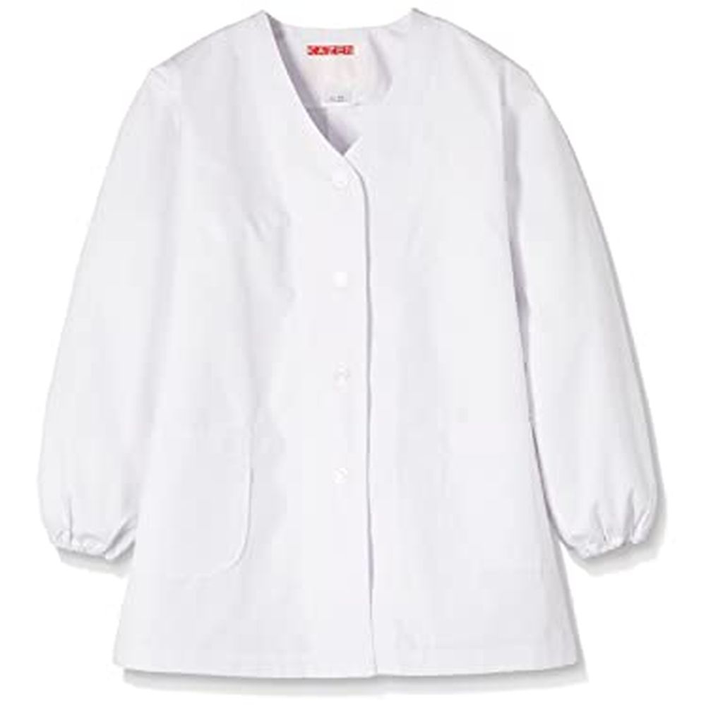【楽天市場】女子衿なし調理衣長袖 330-30（ホワイト） Kazen カゼン 6L 病院 医療 看護 クリニック：マツヨシ 楽天市場店
