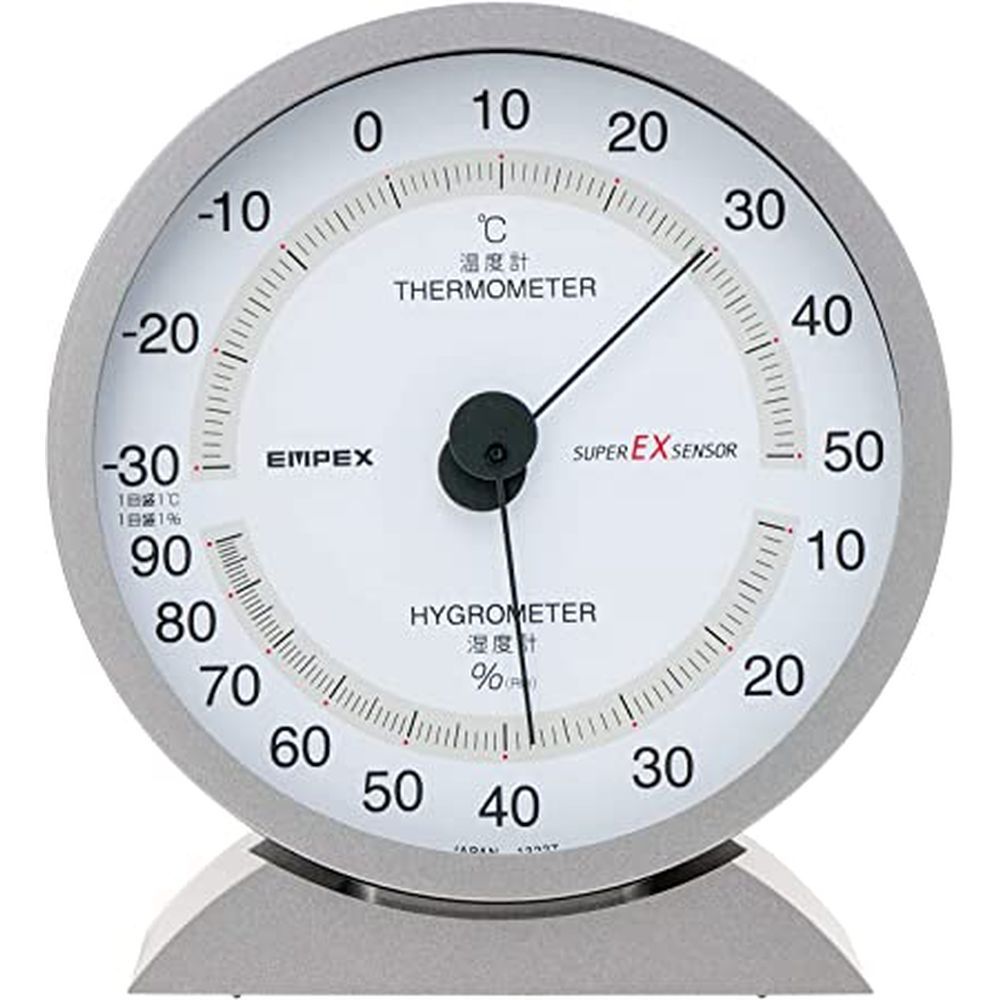 【楽天市場】エンペックス 室温計 EX-2717（メタリックグレー） 医療 看護 クリニック 病院 EMPEX エンペックス：マツヨシ 楽天市場店