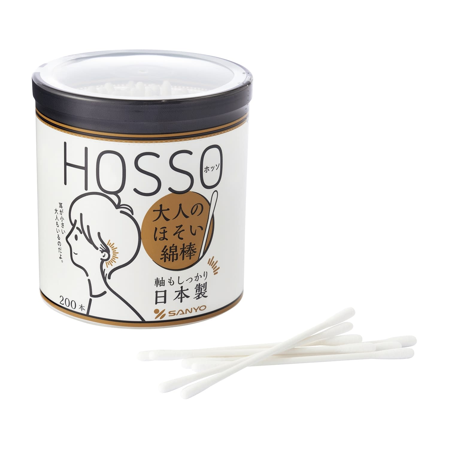 【楽天市場】HOSSO大人のほそい綿棒 007281A(200ホン) 60個 山洋 25-7160-00 綿棒：マツヨシ 楽天市場店