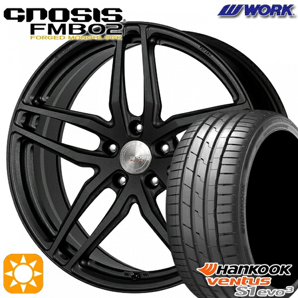【楽天市場】【取付対象】215/35R19 85Y XL ハンコック veNtus S1 evo3 K127 WORK グノーシス FMB02 ブラックアノダイズド 19インチ 8.0J ...