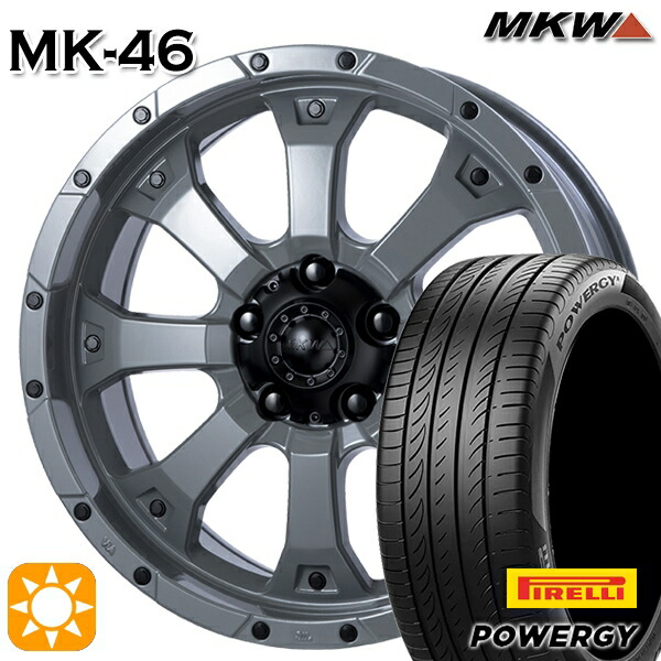 【楽天市場】【取付対象】205/65R16 95H ピレリ パワジー MKW MK-46 ヘルキャット 16インチ 7.0J 5H114.3 サマータイヤホイールセット ：エムオートギャラリー