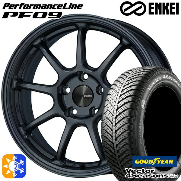 【楽天市場】フォレスター 215/60R17 96H グッドイヤー ベクター フォーシーズンズ ENKEI エンケイ パフォーマンスライン ...