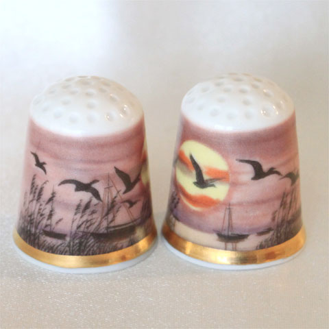 【楽天市場】グース アット サンセット Geese at Sunset 夕暮れのガン 雁 TCC ケーニッヒ Koenig Porzellan ...