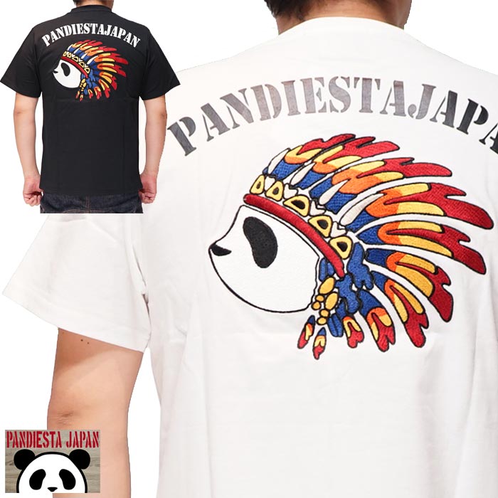 【楽天市場】パンディエスタ PANDIESTA Tシャツ 半袖 パンダ インクパンディアン インディアン メンズ 和柄 523703【パン ...